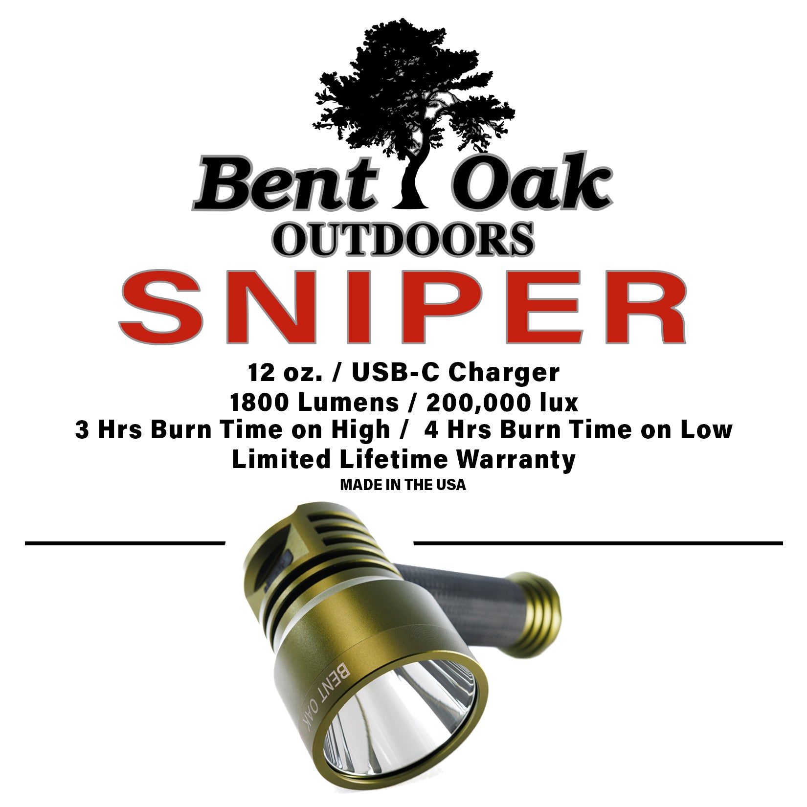 Sniper Handheld Light – Bent Oak Outdoors